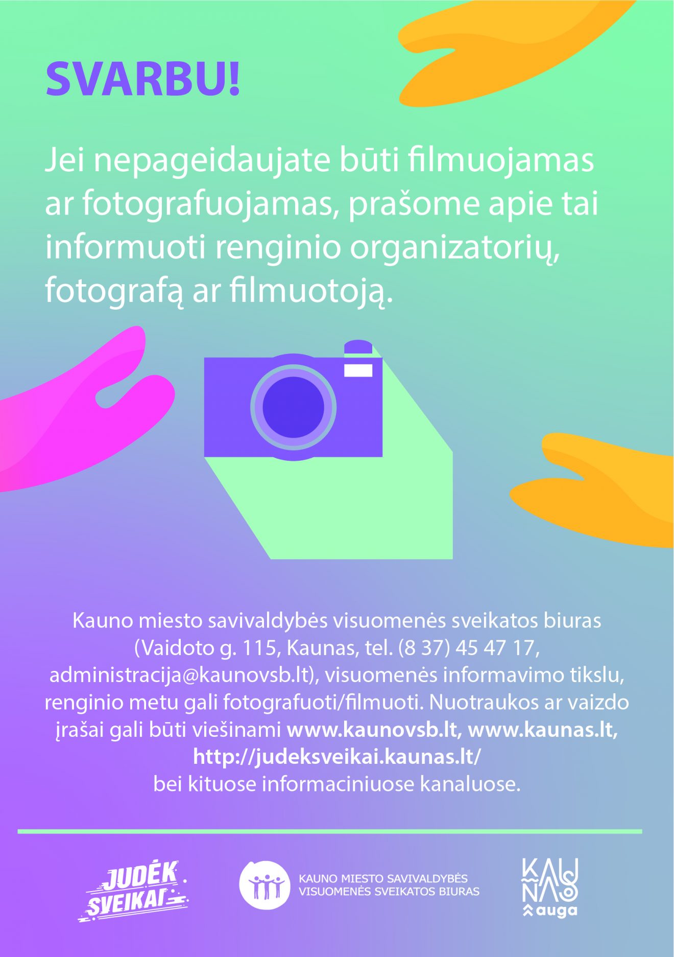 Nemokamų treniruočių kauniečiams projektas „Judėk sveikai“ | Naujienos